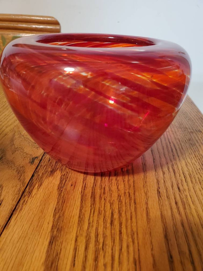 Viterra Glass Rose Bowl - Etsy