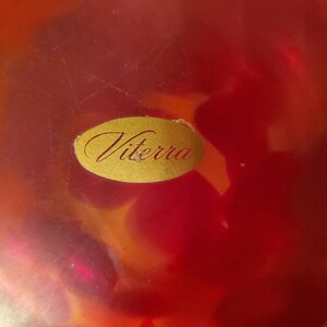 Viterra Glass Rose Bowl - Etsy