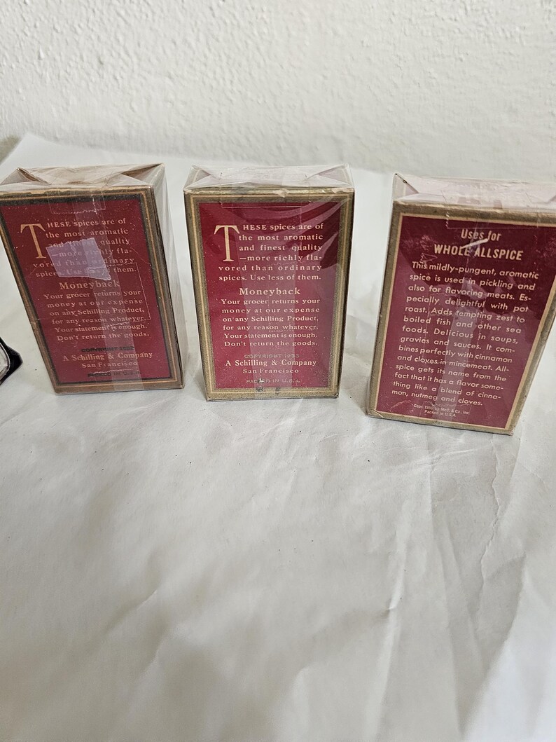 Schilling Spice Boxes - Etsy