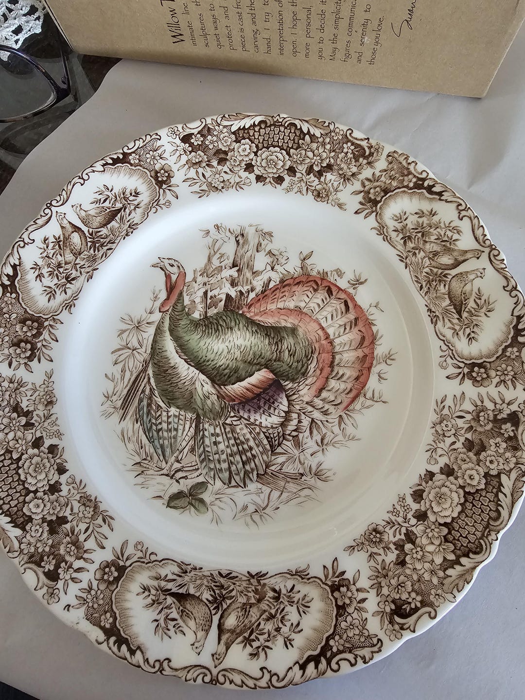 Johnson Brothers Wild Turkey Windsor Ware Plate - Etsy