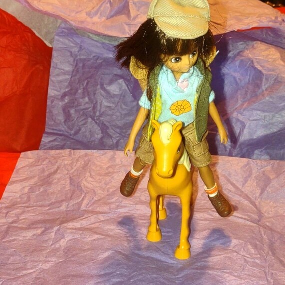 Dora the Explorer With Her Backpack and Horse | Etsy