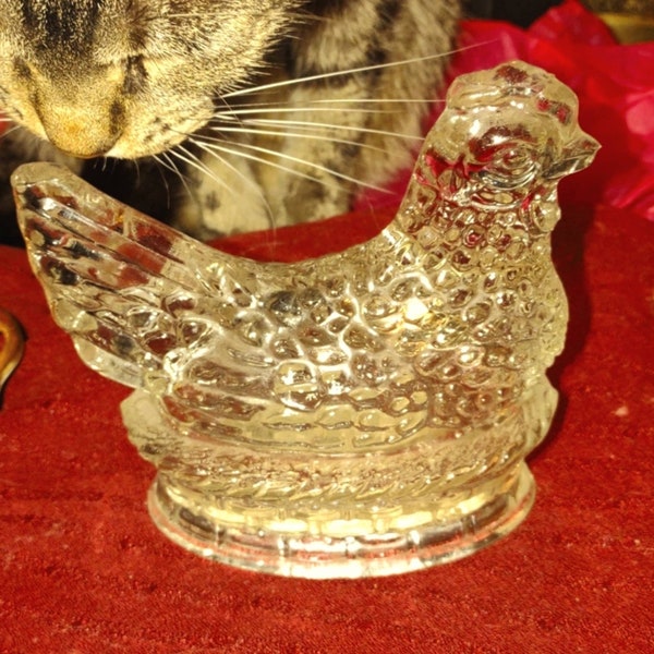 Colored Glass Chicken - Etsy