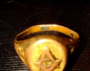 Antique Masonic Ring for Men - Etsy