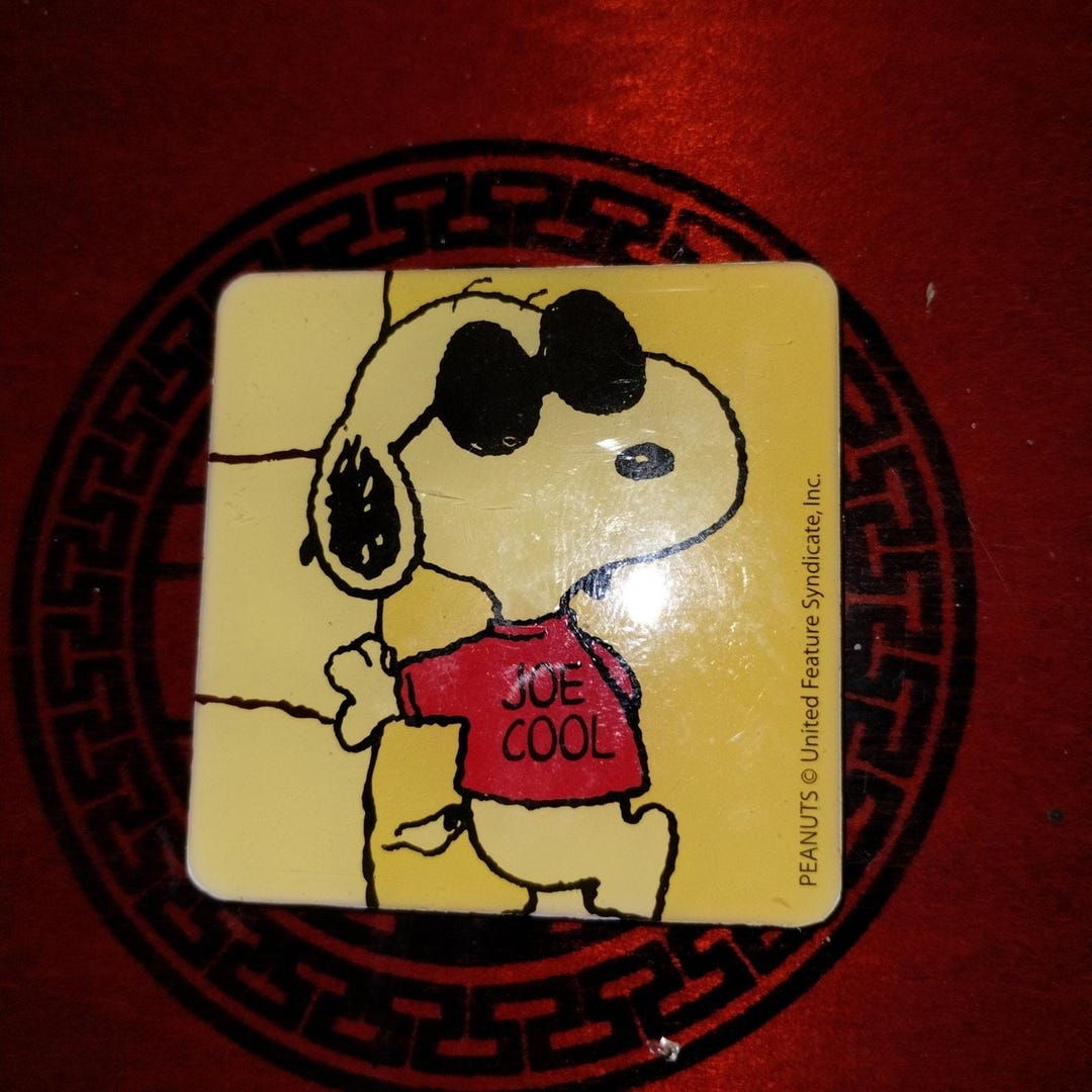 Extremely RARE and Hard to Find 1965 Snoopy Joe Cool Magnet - Etsy
