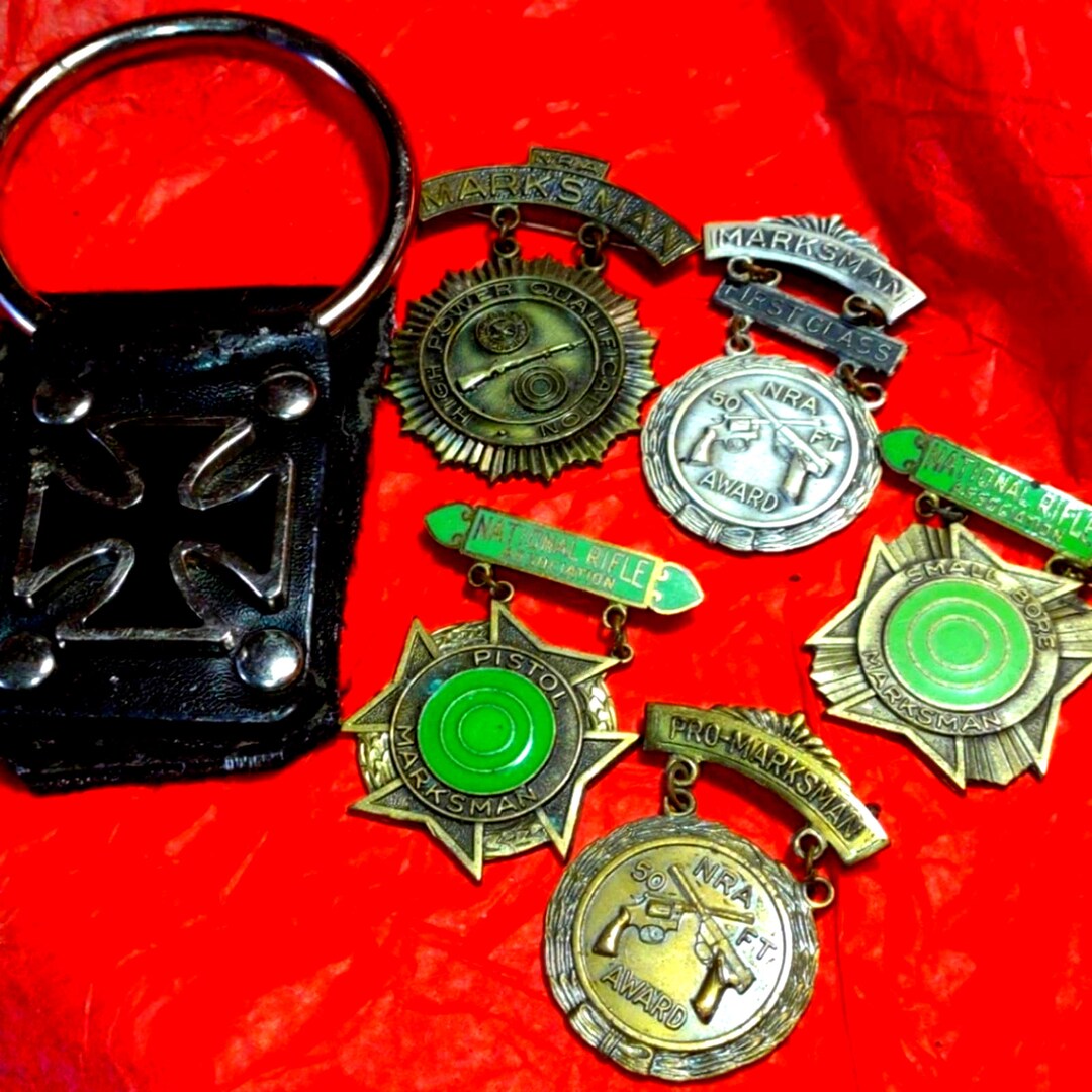 NRA Marksman Award Medals and Harley Keychain - Etsy