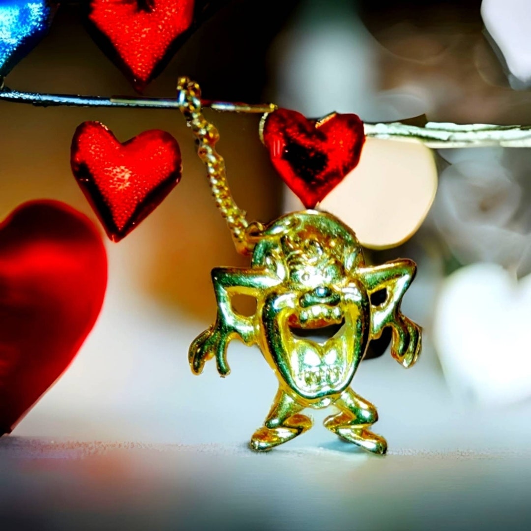 Vintage Tasmanian Devil Gold Tie Tack Pin - Etsy