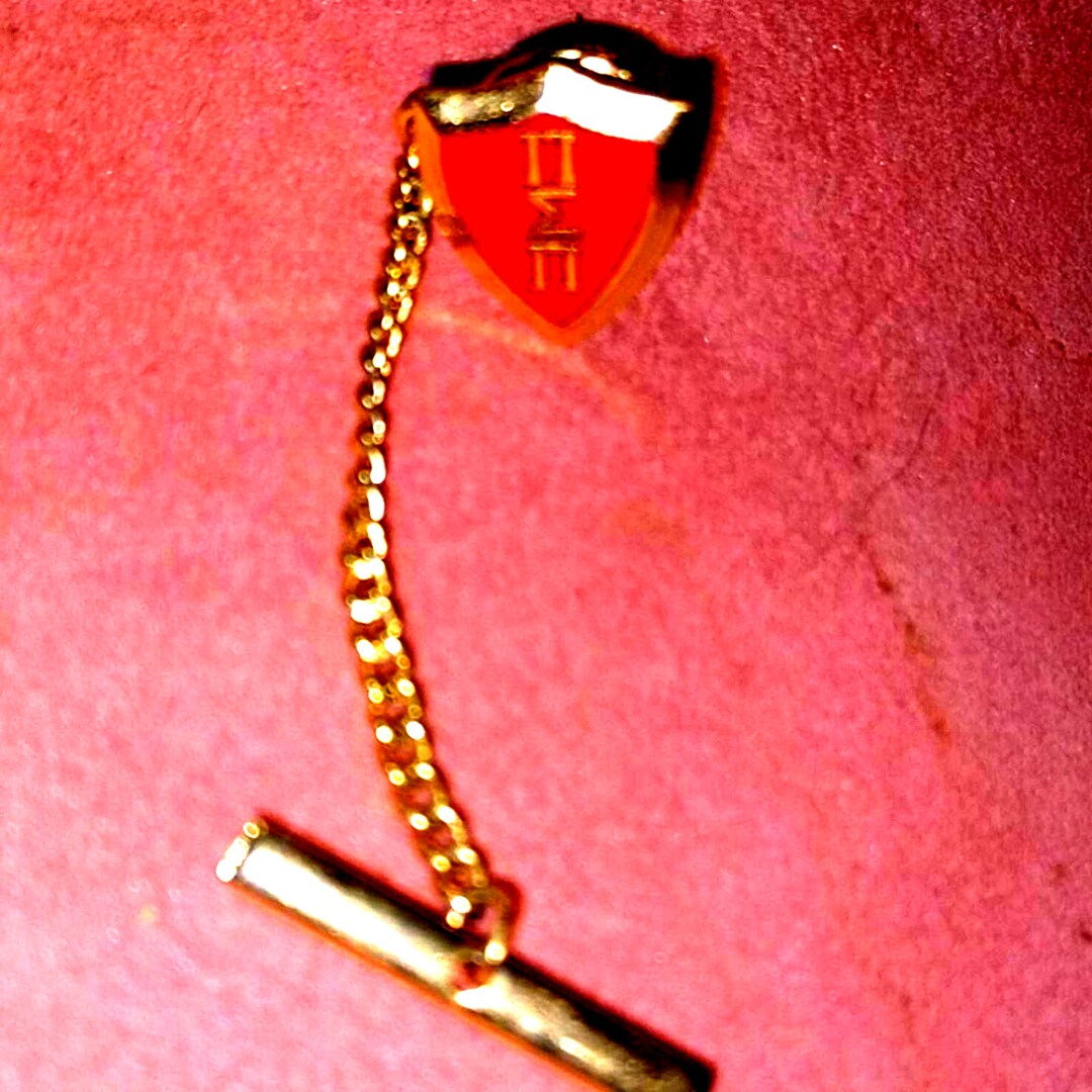 Beautiful Red and Gold Fraternity Pin - Etsy