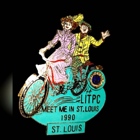 1990 St Louis Lions Club Pin Brooch - Gem