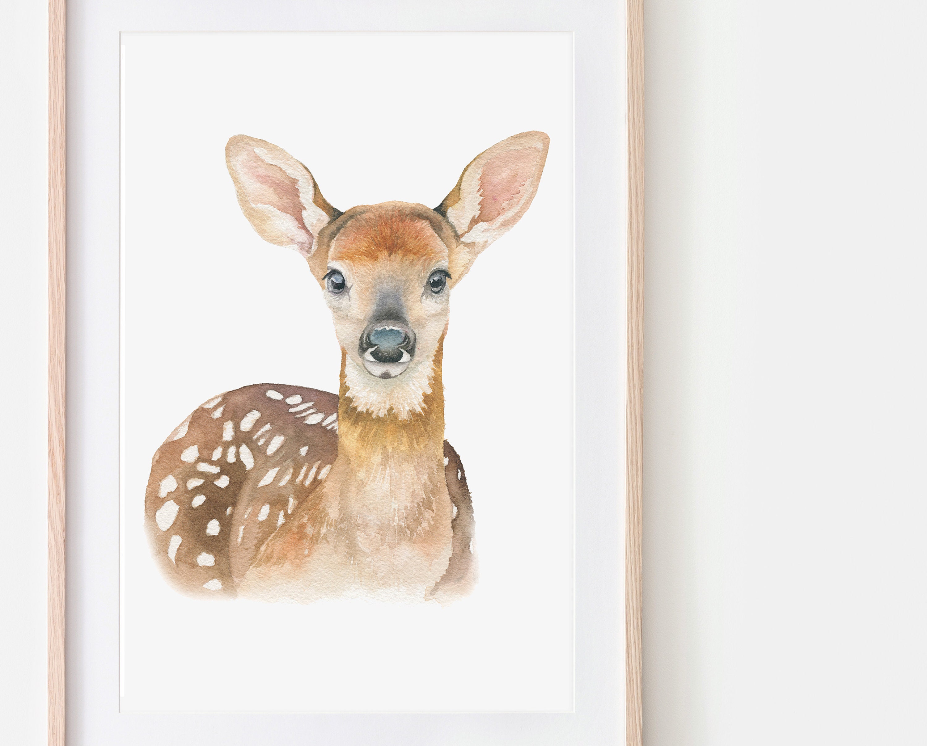 Baby Deer Print Baby Deer Art Woodland Nursery Decor Baby - Etsy