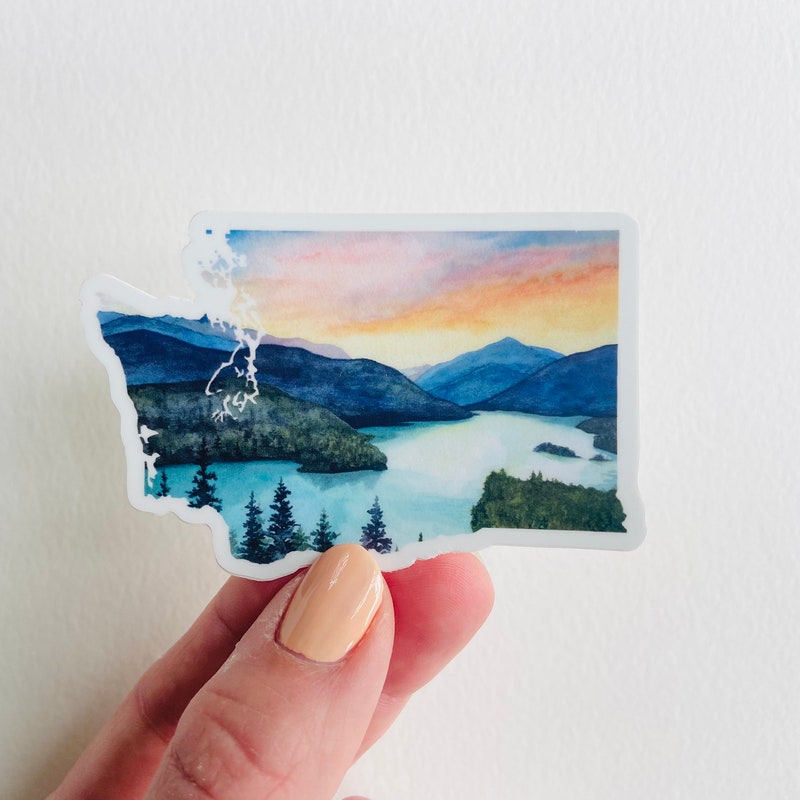 Washington State Stickers - Etsy