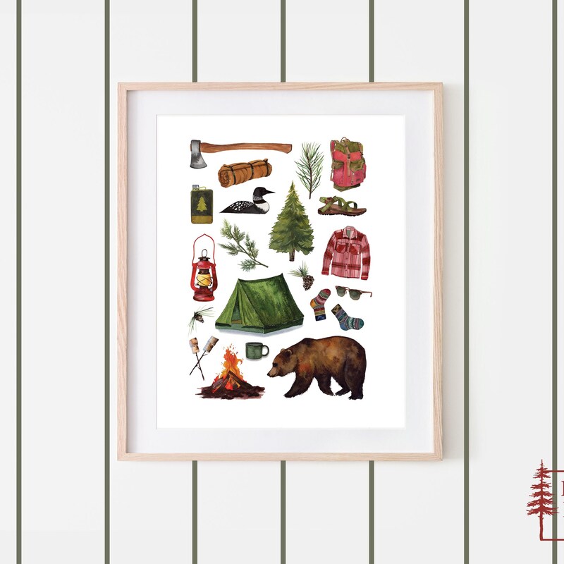 Camping Art - Etsy