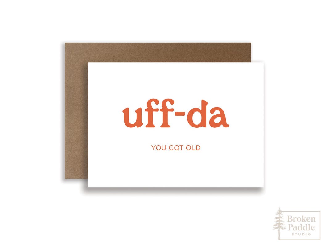 Uff-da Birthday Card: Funny Minnesota Greeting Card - Etsy
