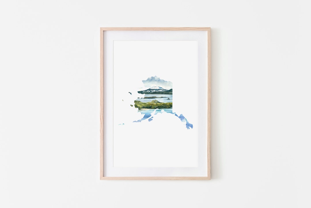 Alaska Art Print, Alaska Painting, Alaska Home Decor, Sitka Alaska ...