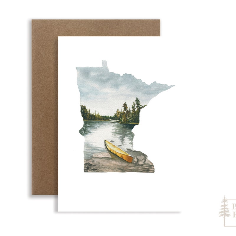 Minnesota Card - Etsy