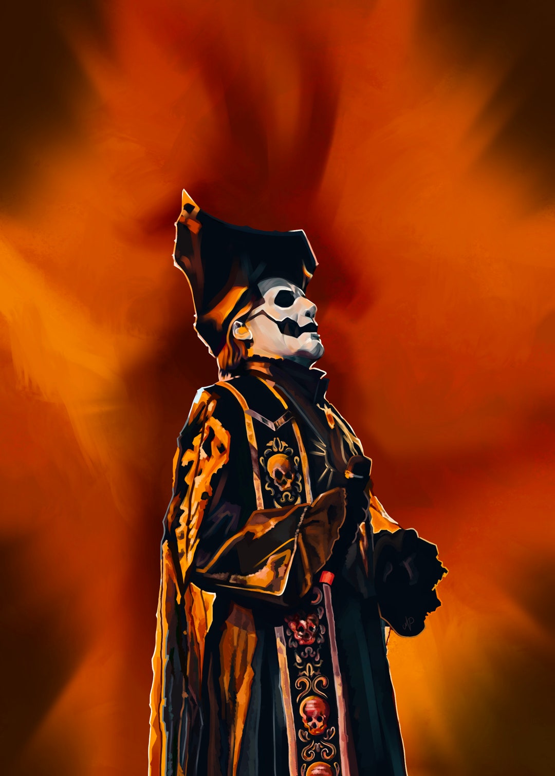 Year Zero Papa Emeritus Art Poster - Etsy
