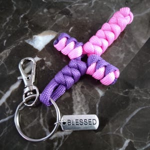 Paracord Cross Keychain/zipper Pull - Etsy
