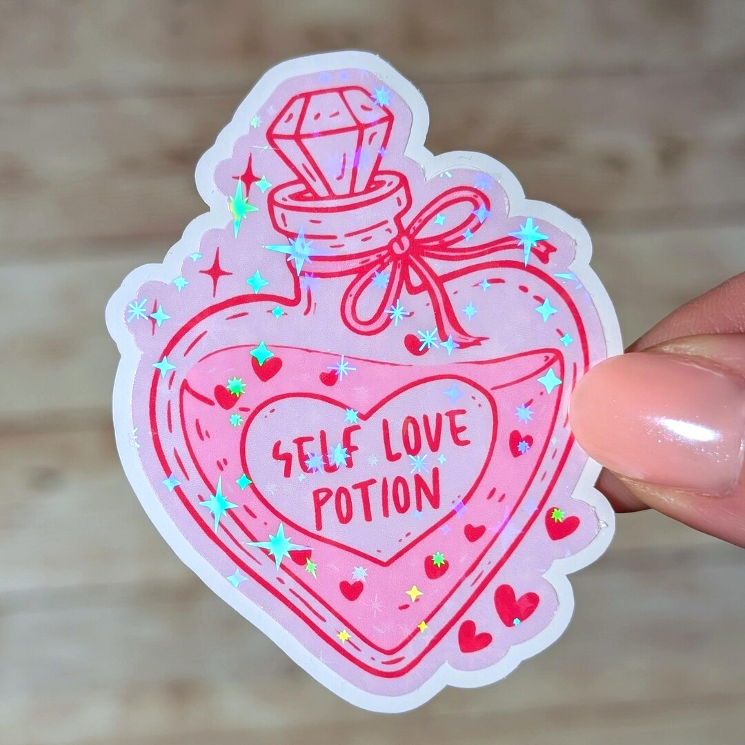 Self Love Potion Bottle Sticker | Valentine's and Galentine's ...