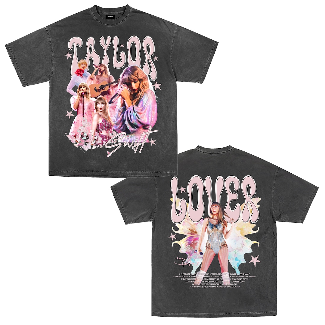 Taylor Swift Lover Era Tee Swiftie double Sided - Etsy