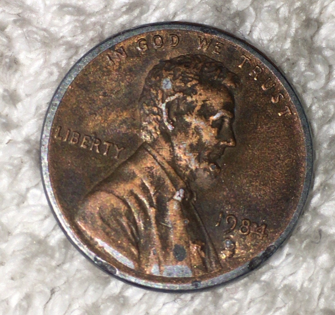 1984 S Brownish/orange Penny - Etsy