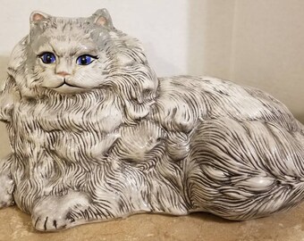 Persian Cat Figurine - Etsy
