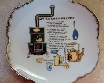Kitchen Prayer Plate | Etsy