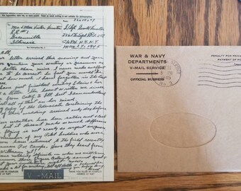 Wwii V Mail - Etsy