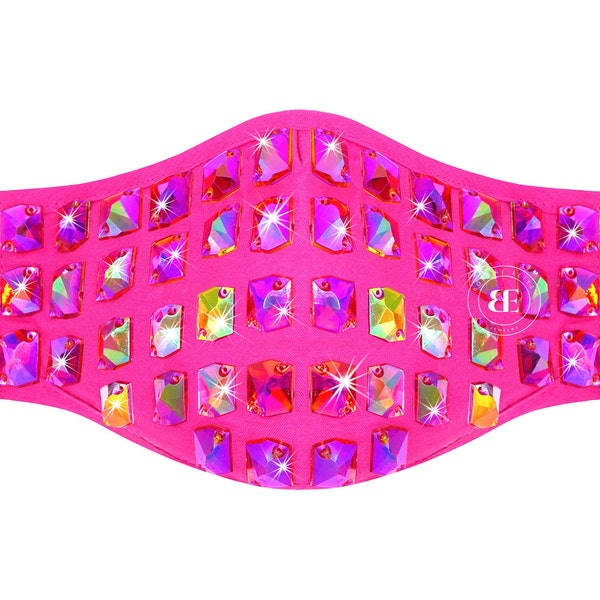 Pink Bling Face Mask - Etsy