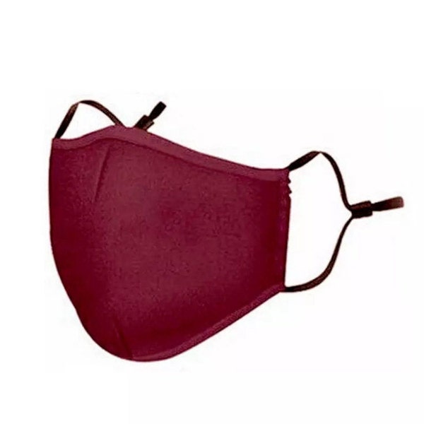 Burgundy Mask - Etsy