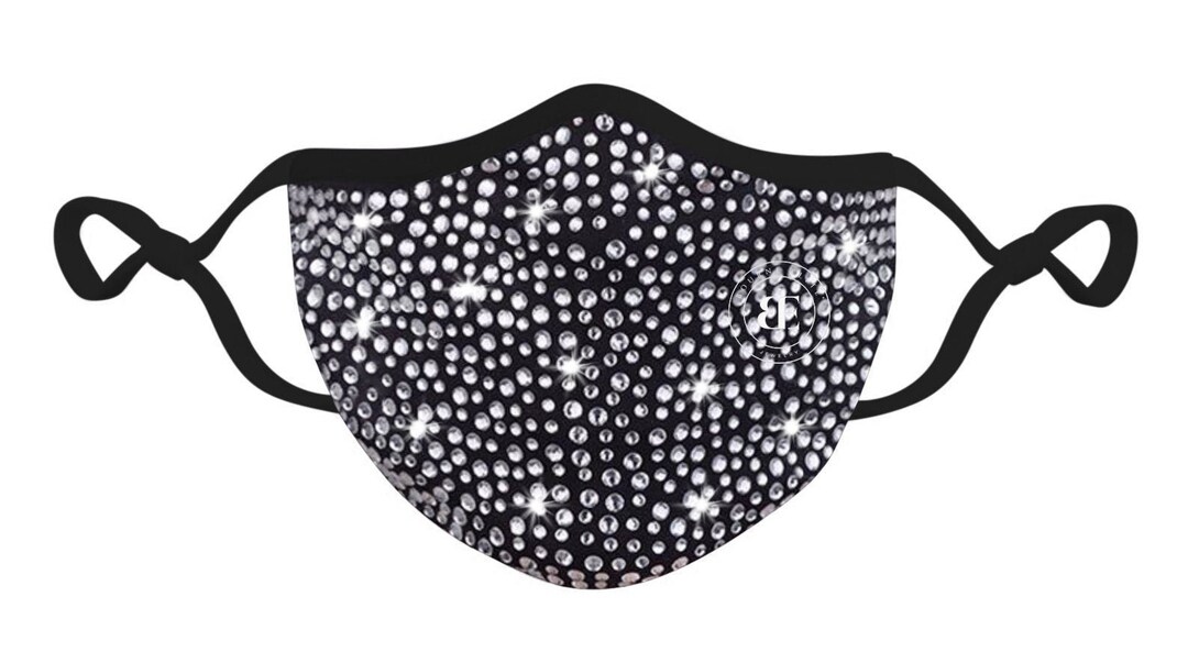 BLING FACE MASK Black Clear Swarovski Bling Face Mask Bestseller Black ...