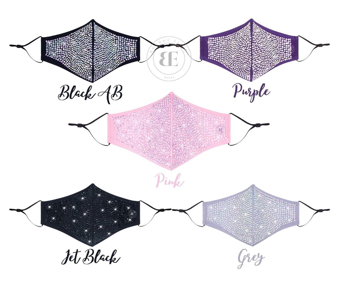 IMPERFECT SWAROVSKI 3D Face Mask / Bling Face Mask / Bedazzled - Etsy ...