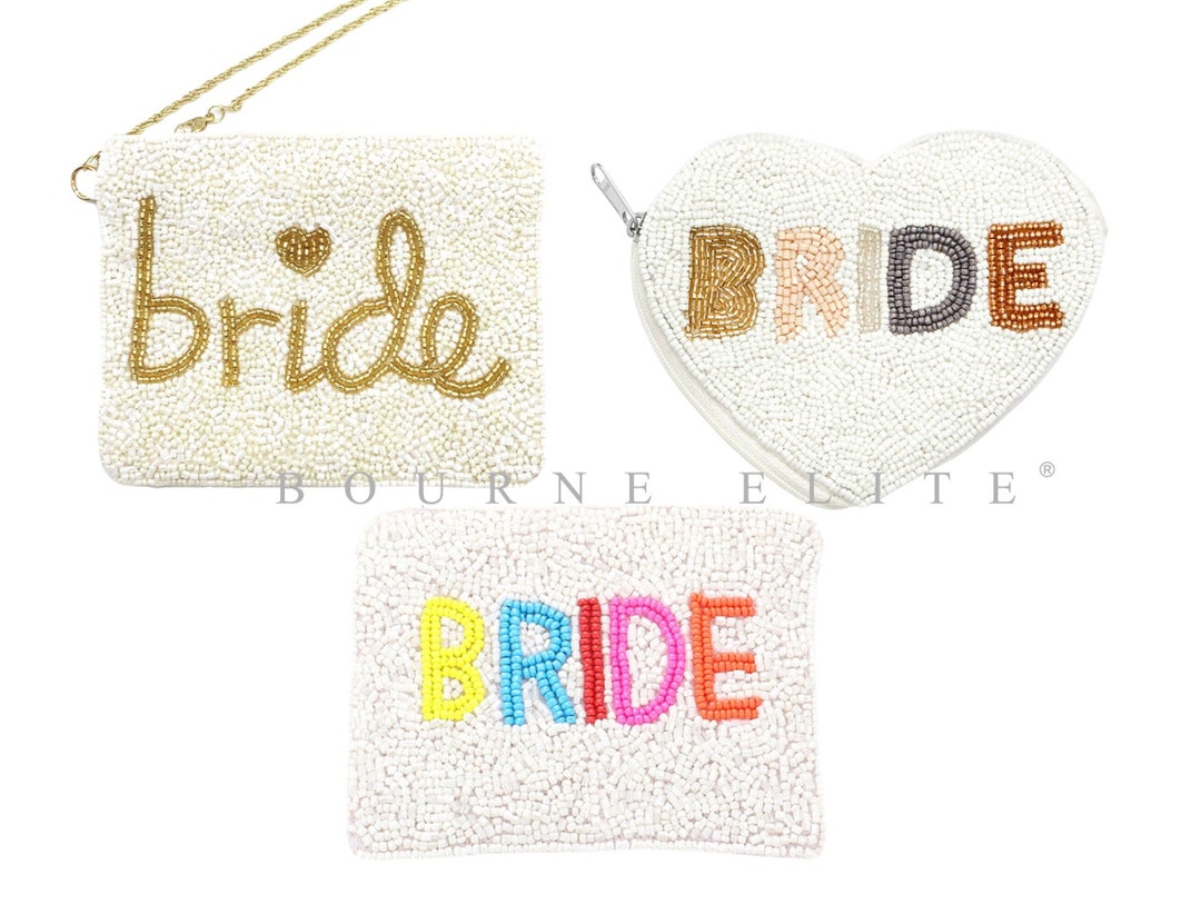 Bride Coin Purse Beaded Coin Purse Bridal Shower Gift Bridesmaid Gifts ...