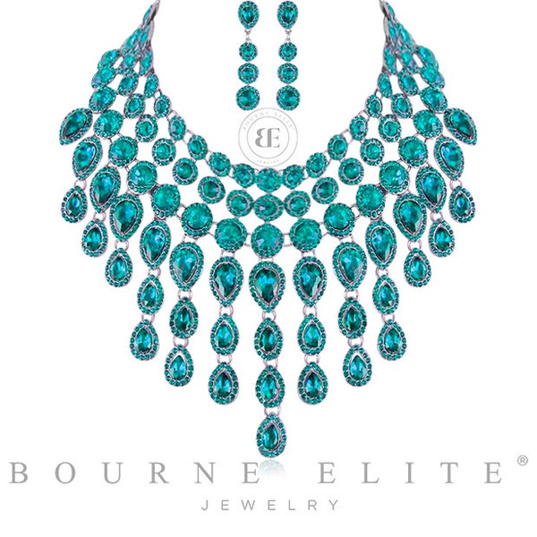 Teal Necklace - Etsy