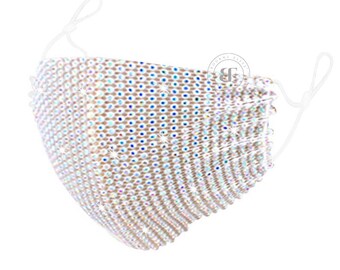 White Mesh Face Mask - Etsy