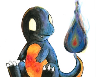 Charmander Watercolor - Etsy