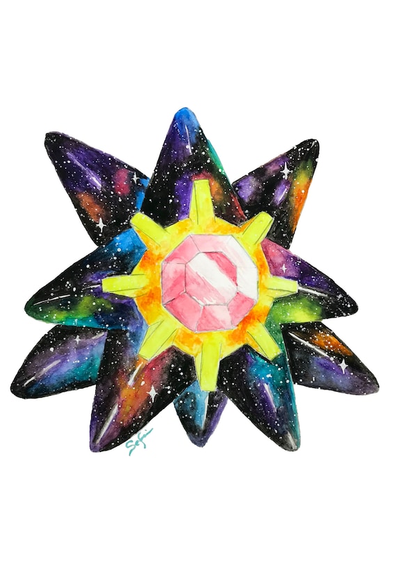 Pokemon Starmie Watercolor Art Print | Etsy