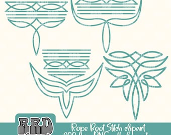 Boot Stitch Clipart, Western Cowboy Boot Stitch Pattern PNG, Commercial ...