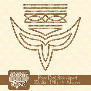 Boot Stitch Clipart, Western Cowboy Boot Stitch Pattern PNG, Commercial ...