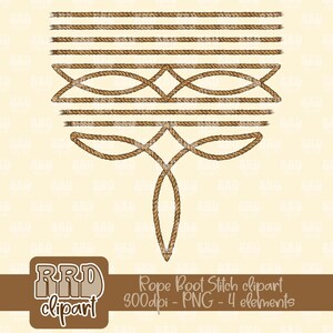Boot Stitch Clipart, Western Cowboy Boot Stitch Pattern PNG, Commercial ...