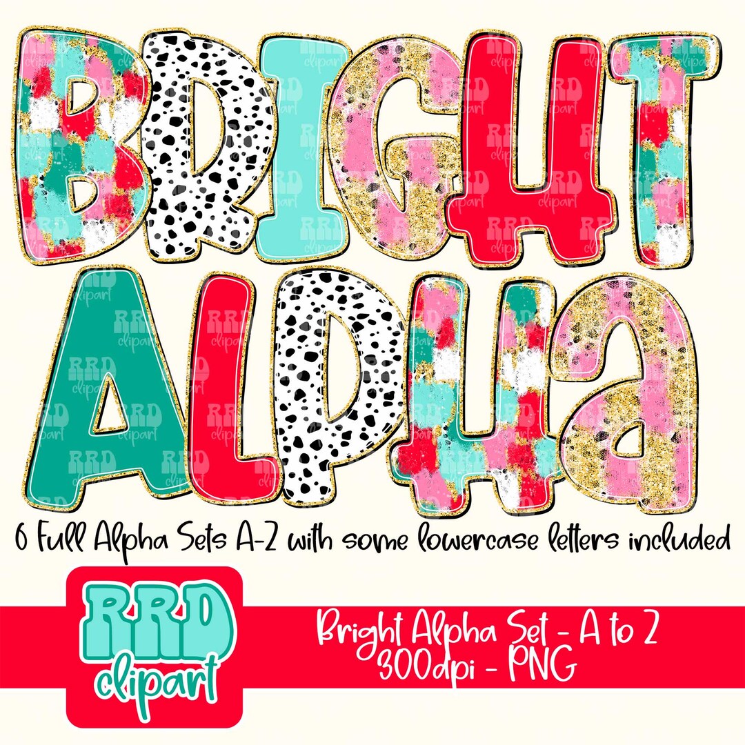 Brushstroke Alpha Set, Preppy Brush Stroke Alphabet PNG Clipart,glitter ...