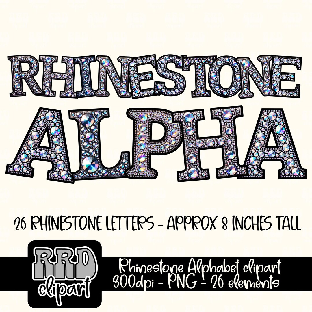 Faux Rhinestone Clipart, Faux Rhinestone Alphabet PNG , Faux Rhinestone ...