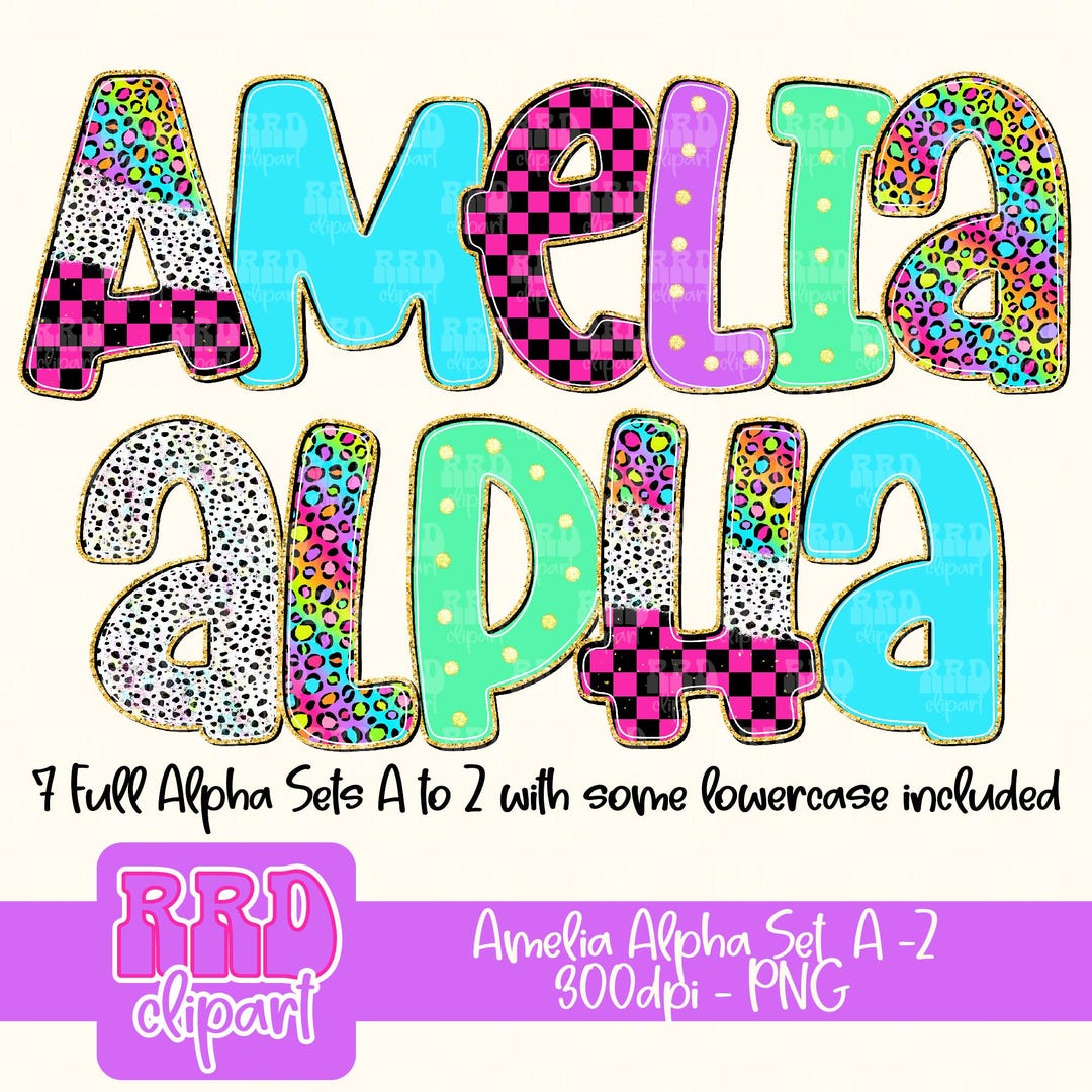 Preppy Brush Stroke Alphabet PNG Clipart, Rainbow Leopard Alpha ...