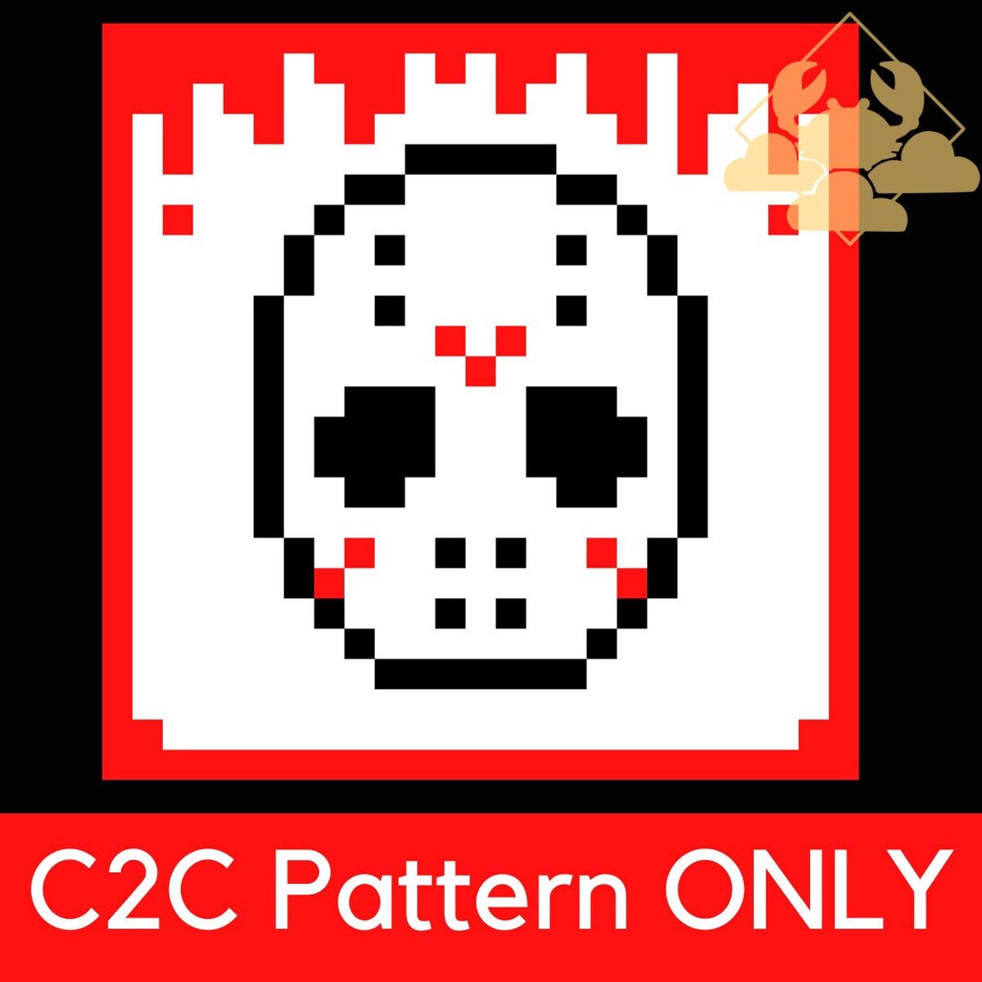 Horror Movie Jason Pattern Graph and Pattern C2C & Tapestry Crochet ...