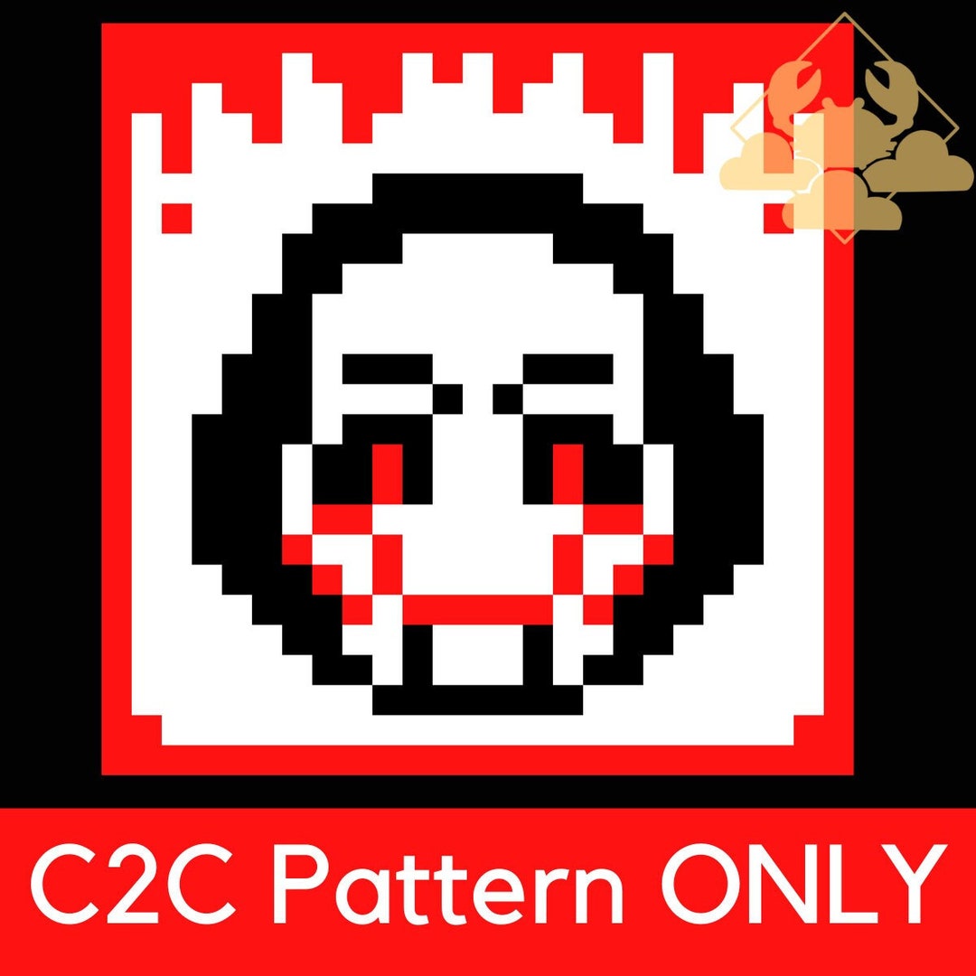 Horror Movie Jigsaw Pattern Graph and Pattern C2C & Tapestry Crochet ...