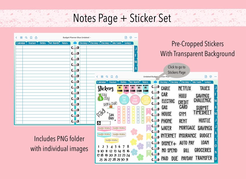 UNDATED Monthly Budget Planner Plus | Goodnotes | Digital Planner ...