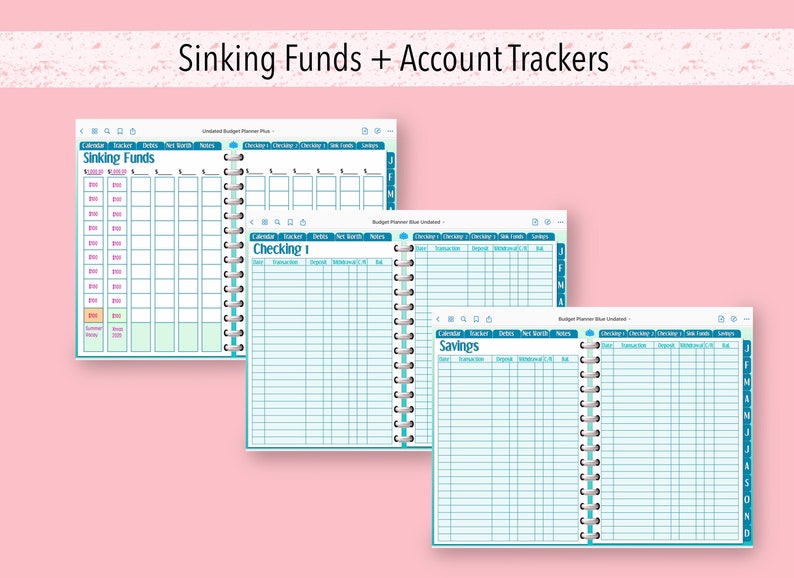 UNDATED Monthly Budget Planner Plus | Goodnotes | Digital Planner ...