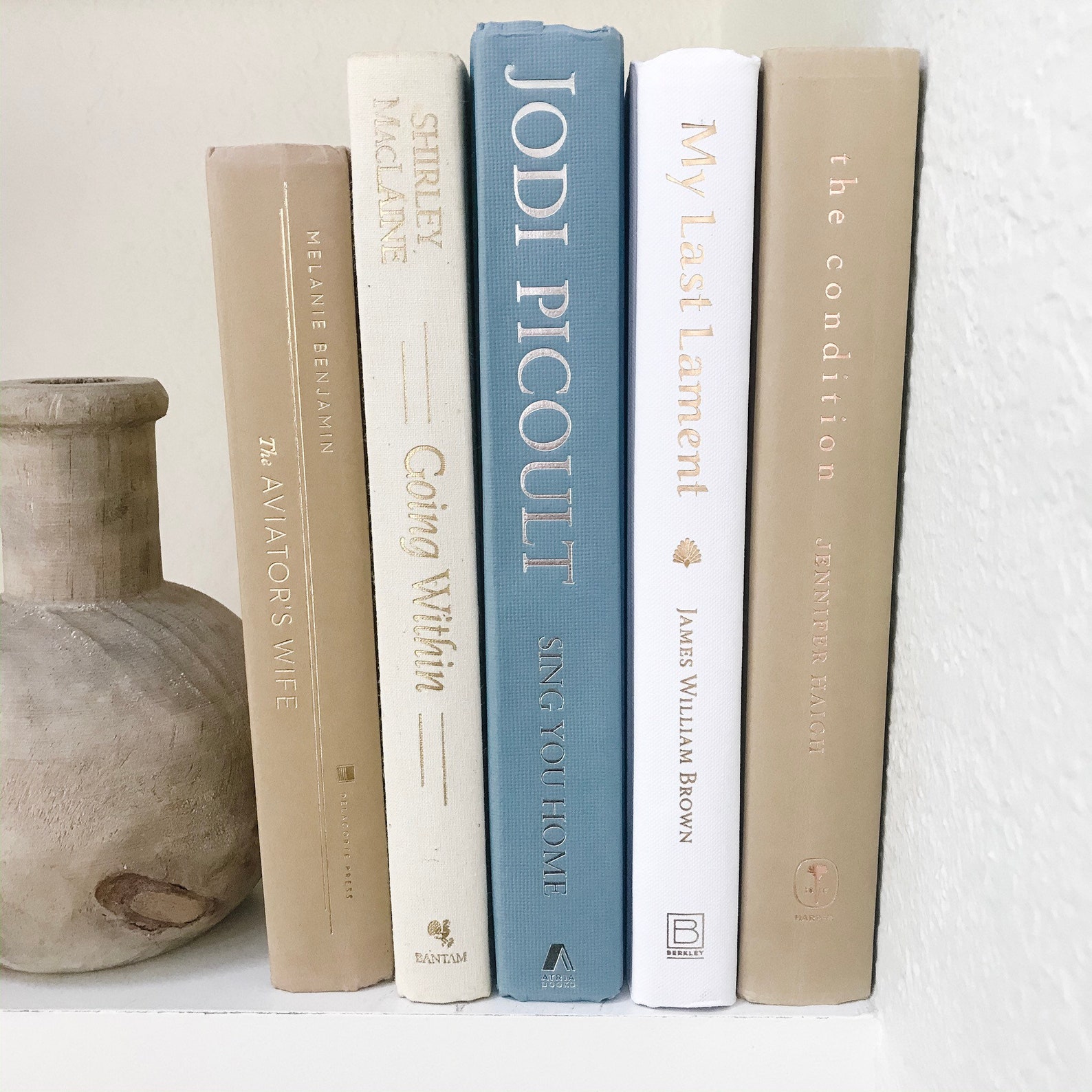 Bundle of Blue/ivory/tan/white Decorative Books Books for - Etsy