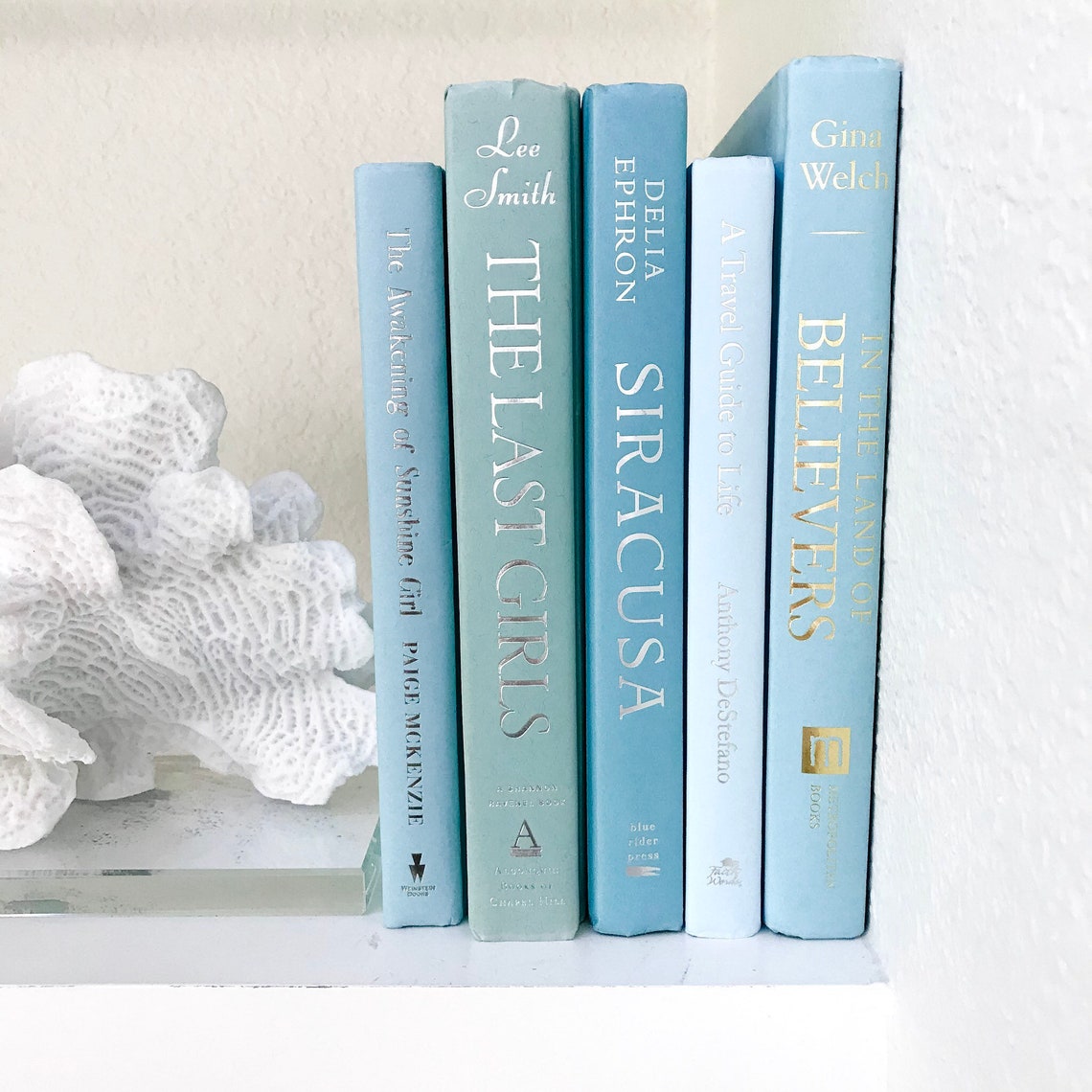 Bundle of Turqoise Decorative Books Books for Staging - Etsy