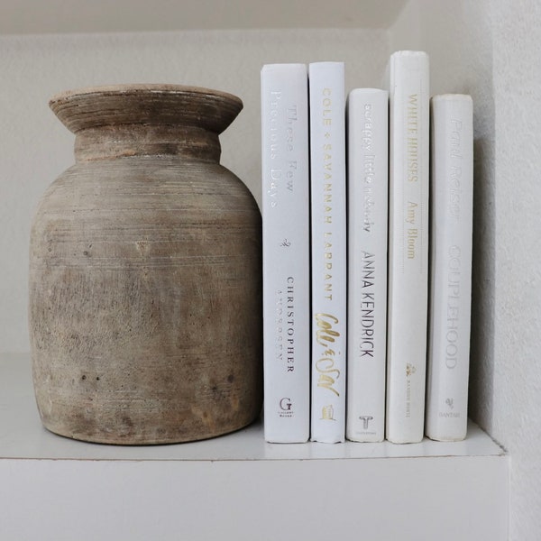White Decorative Books - Etsy