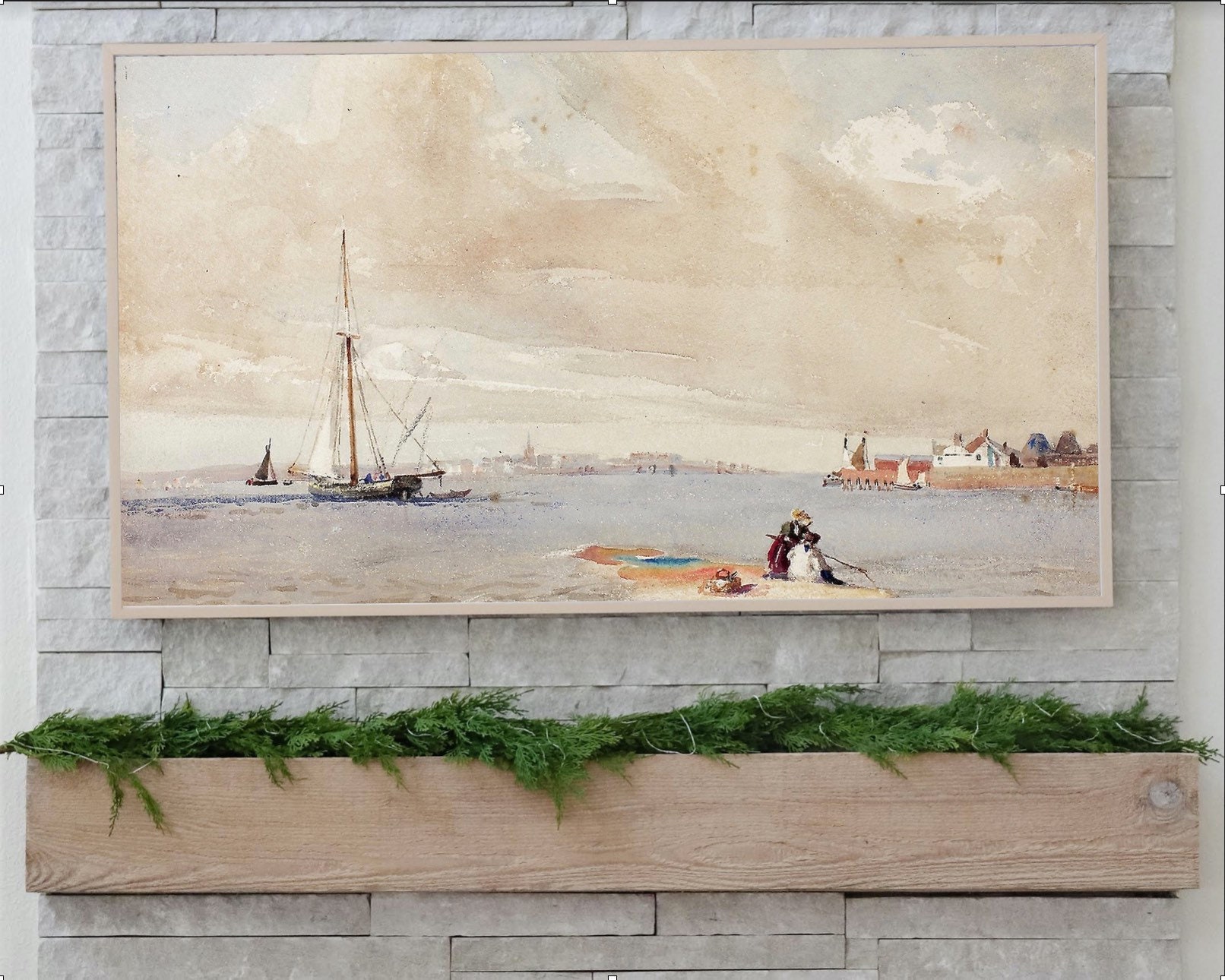 Arte de la televisión del marco arte para la televisión del - Etsy España