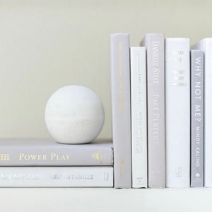 Bundle of Light Grey and White Decorative Books Books for - Etsy